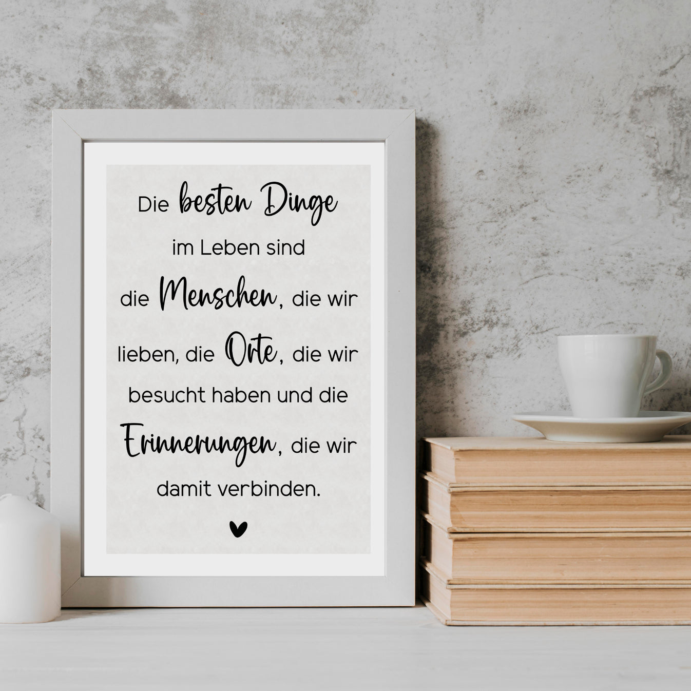 Beste Dinge Poster Zuhause Familie Home – mapuredesign